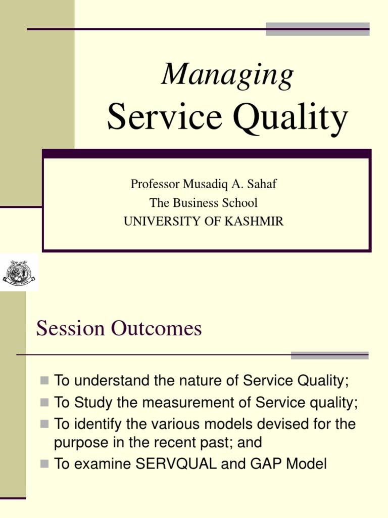 Service Quality | PDF | Quality (Business) | Cognition
