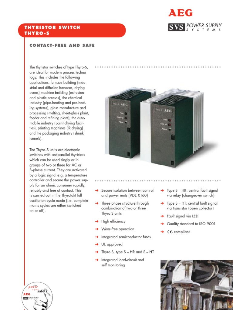 Thyro S - e PDF | PDF | Switch | Alternating Current