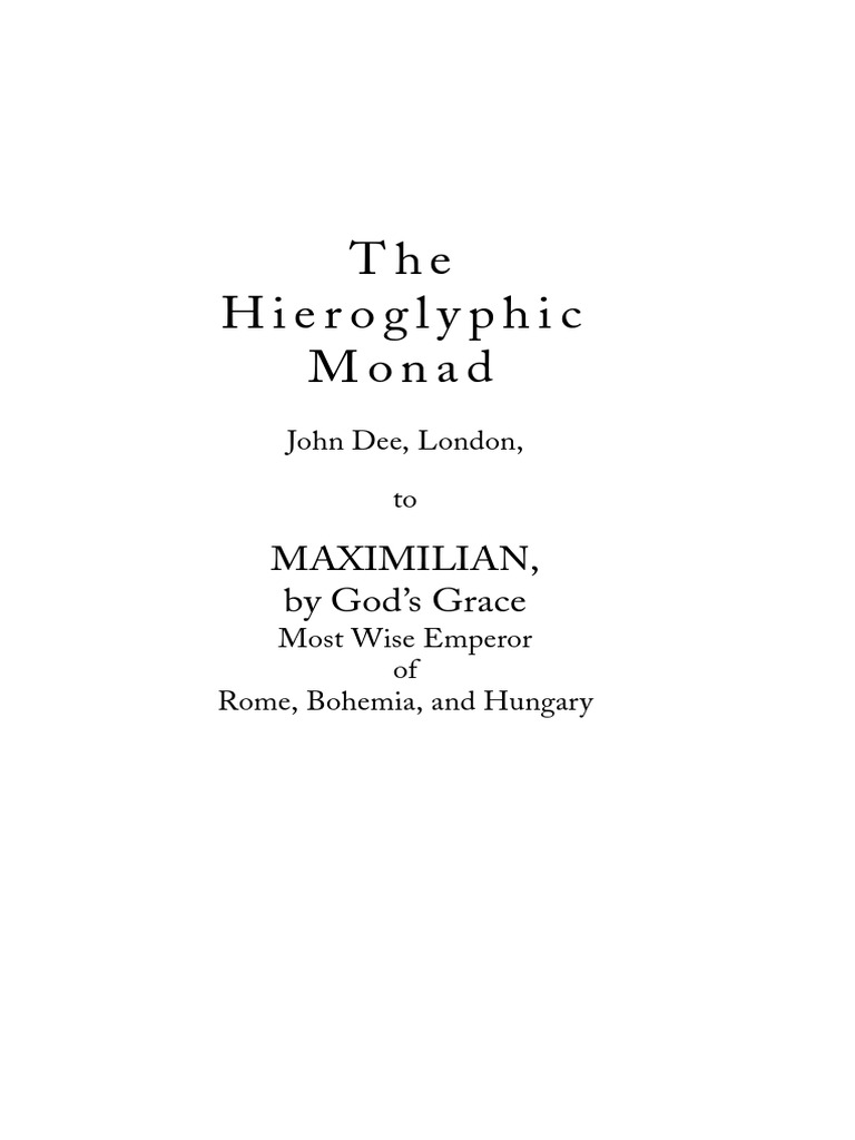 John Dee - Hieroglyphic Monad | PDF
