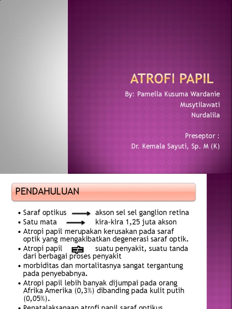 Papil Atrofi Mantap | PDF
