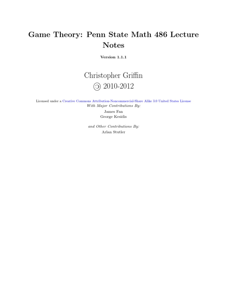 Game Theory: A Comprehensive Introduction to the Mathematical Concepts ...