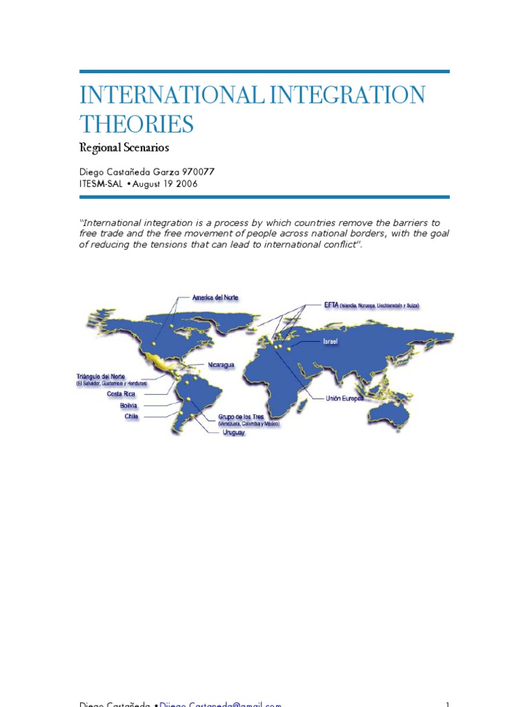 International Integration Theories | PDF | World Systems Theory ...