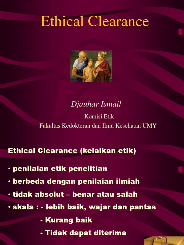 Ethical Clearance | PDF