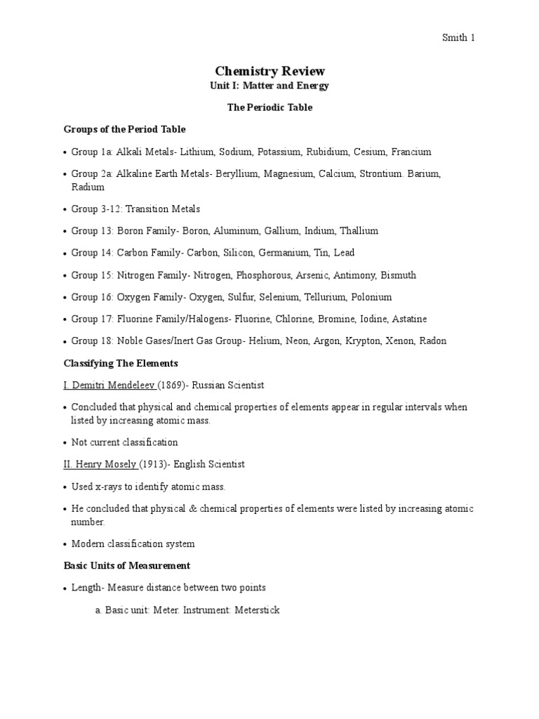 Chemistry Review | PDF | Redox | Radioactive Decay