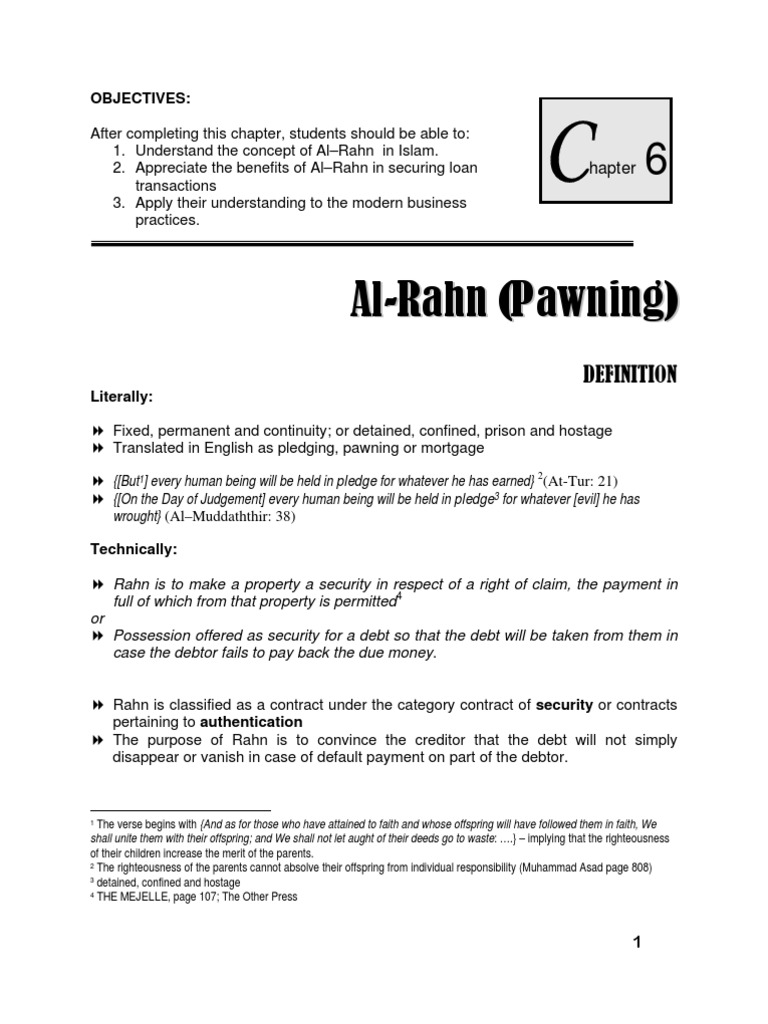 Ar Rahnu | PDF | Mortgage Law | Liability (Financial Accounting)