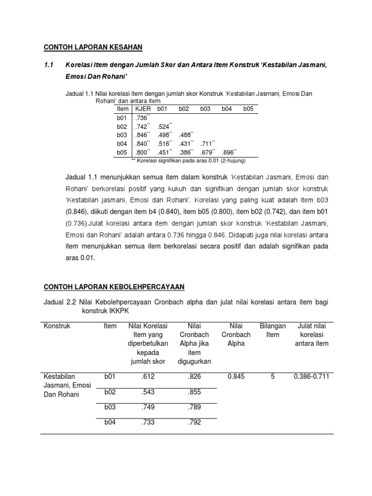 Contoh Pelaporan | PDF