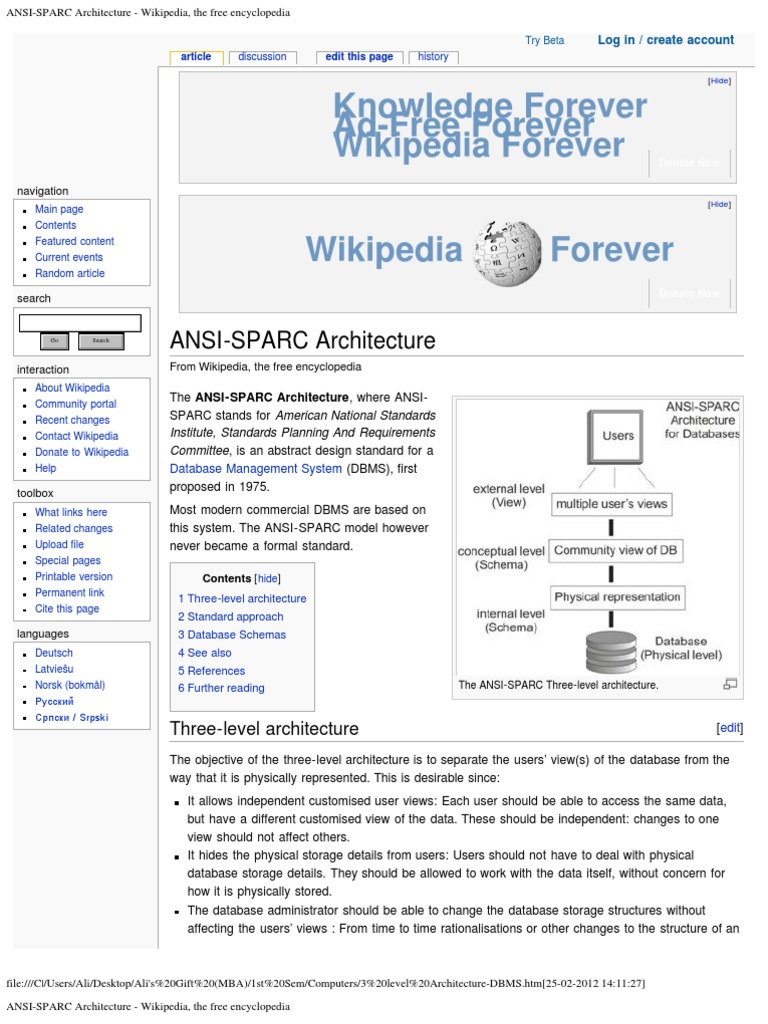 3 Level Architecture-DBMS | PDF | Database Schema | Databases