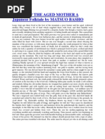 The Aged Mother - Matsuo Basho | PDF