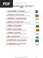 Business English Course Outline Level 1 & 2 | PDF
