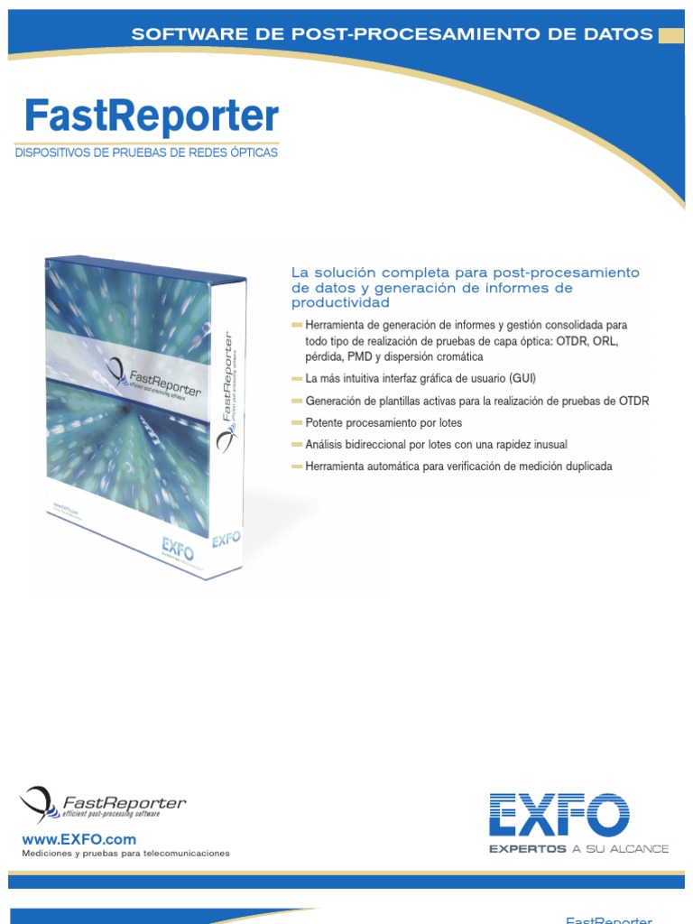 FastReporter EXFO espHR | PDF | Microsoft Windows | Interfaces gráficas ...