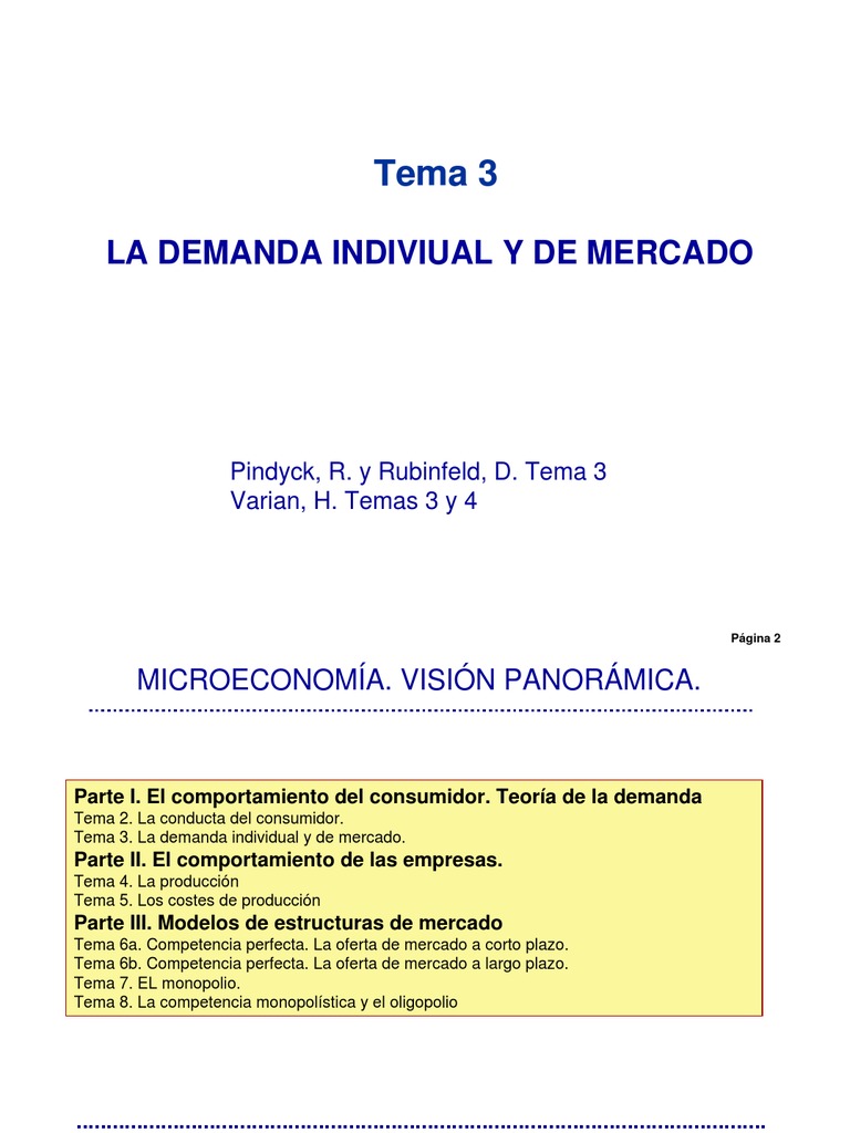 Demanda Individual y de Mercado | PDF | Curva de demanda | Excedente ...