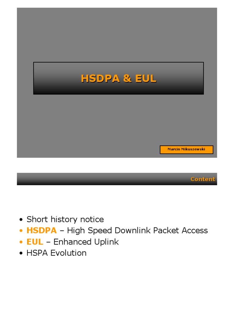 EUL Optimization | PDF | High Speed Packet Access | Physical Layer Protocols