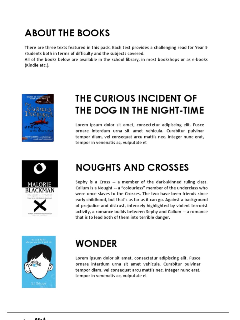 About The Books: - Our Differences Unite Us - Page 3 | PDF