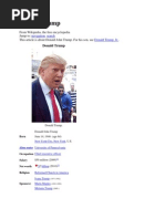 Donald Trump: Biography and Presidency | PDF | Donald Trump | American ...