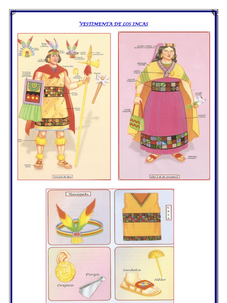 Vestimenta de Los Incas