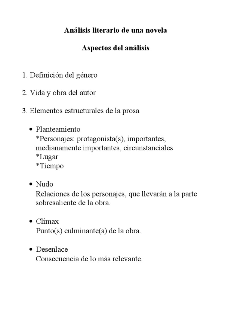 Analisis Literarios Ejemplos Definicion Análisis Literario De Un