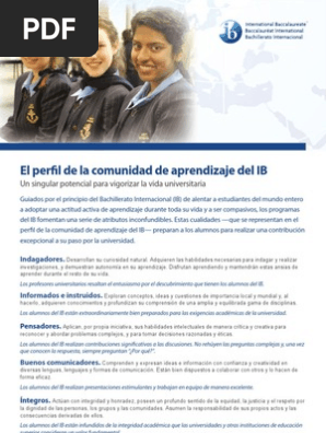 Perfil De Aluno Ib Com Principios
