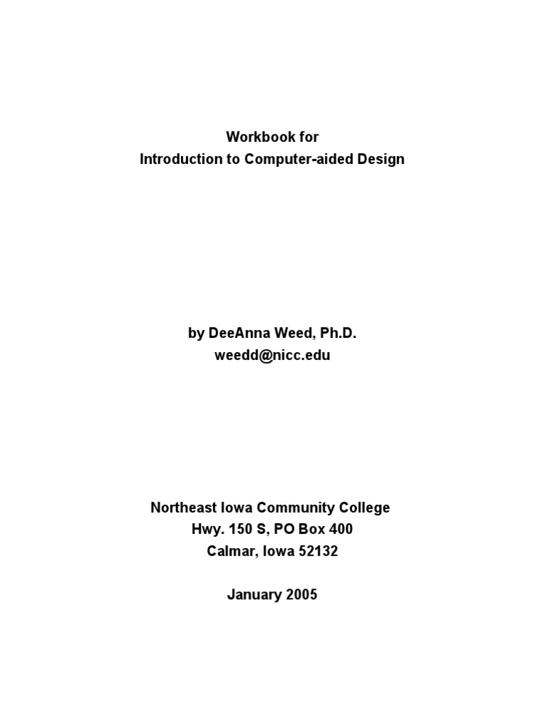 Intro CAD Workbook | PDF | Circle | Auto Cad