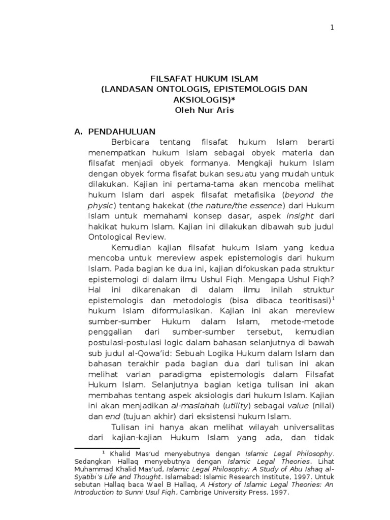 Filsafat Hukum Islam | PDF