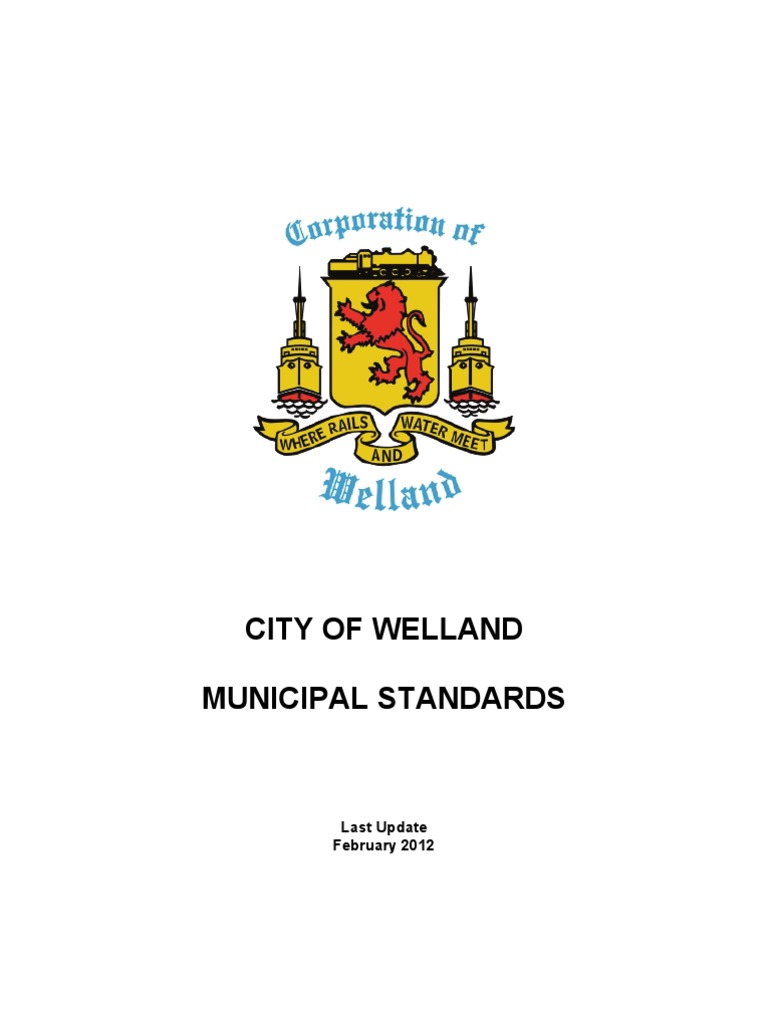 Welland Municipal Standards Overview | PDF