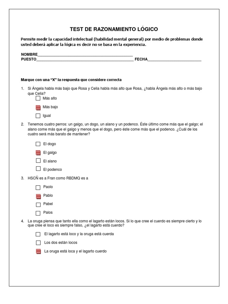 Test de Razonamiento Abstracto | PDF | Science | Ciencia filosófica