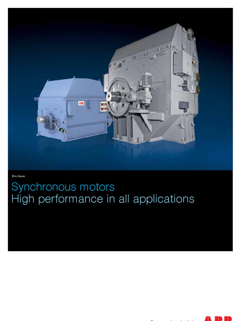 ABB Synchronous Motors | PDF | Bearing (Mechanical) | Engines