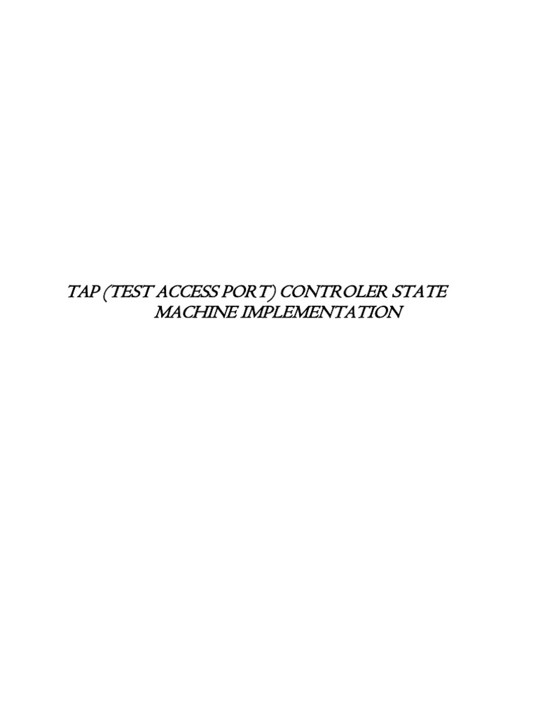 Tap FSM | PDF | Field Programmable Gate Array | Areas Of Computer Science