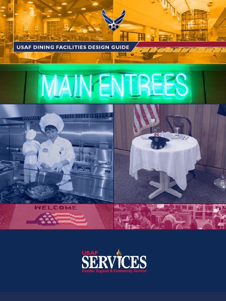 USAF Dining Facilities Design Gude | PDF | Menu | Kitchen