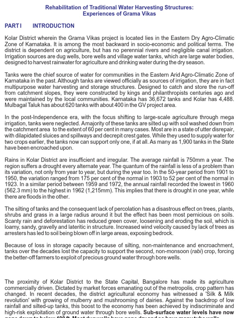 Tank Desilting | PDF | Irrigation | Agriculture