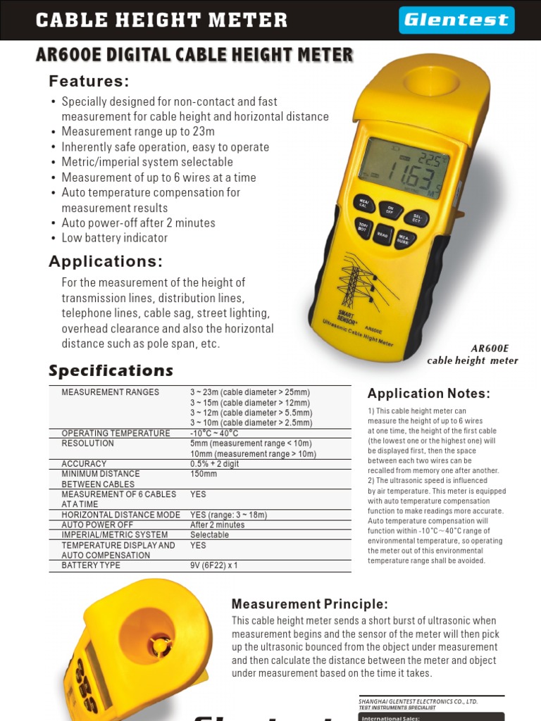 Cable Height Meter | PDF
