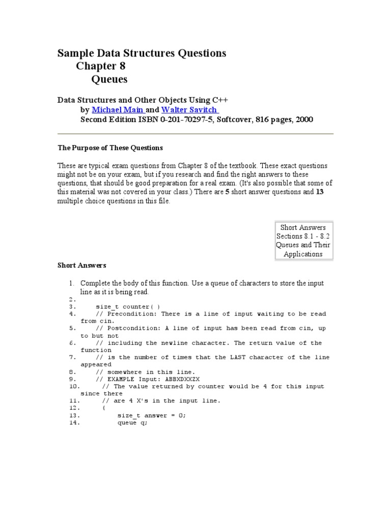 Queue | PDF | Queue (Abstract Data Type) | Array Data Structure