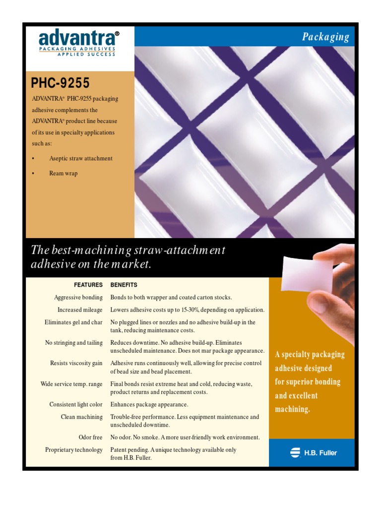 Advantra PHC-9255 | PDF | Adhesive | Industries