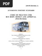AIS-052 Bus Body Code | PDF | Bus | Transport
