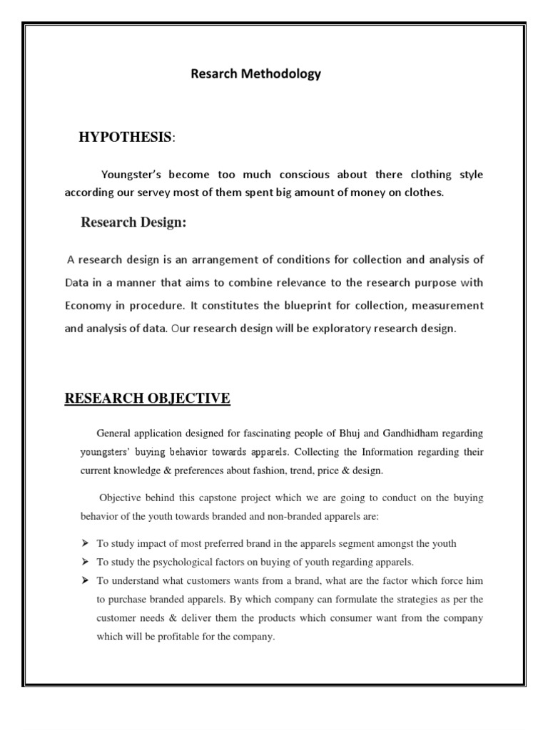 Resarch Methodology of MRKT PRJCT | PDF | Survey Methodology ...