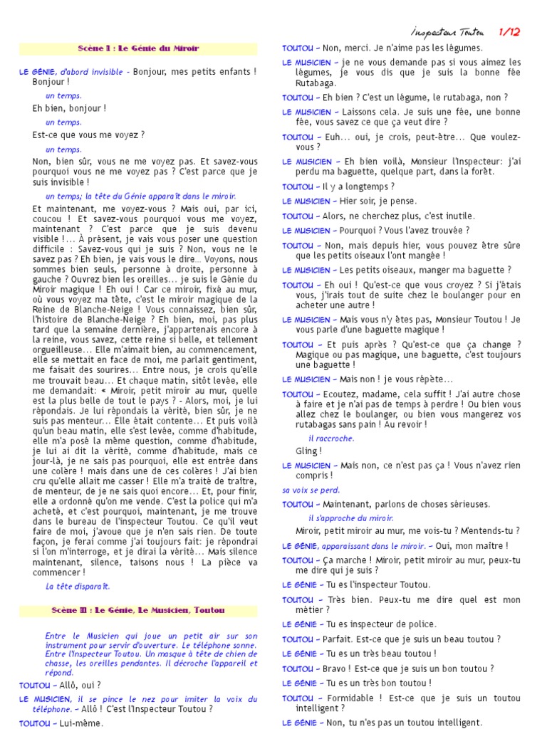 Inspecteur Toutou | PDF | Le Petit Chaperon rouge | Blanche-Neige