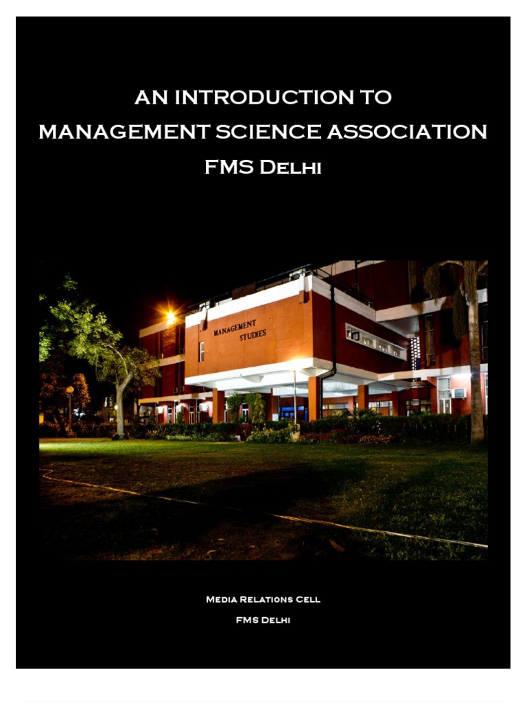 FMS Introduction To MSA 2013 | PDF | Business | Teaching And Learning