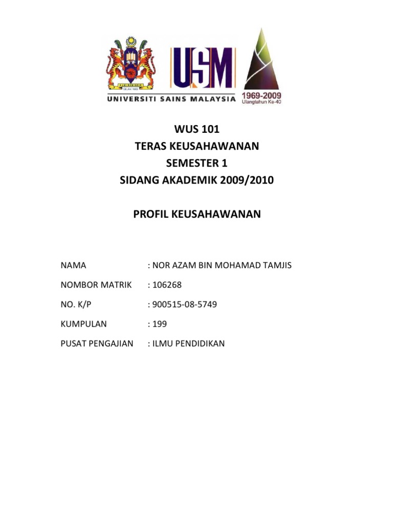 Profil Usahawan PDF | PDF