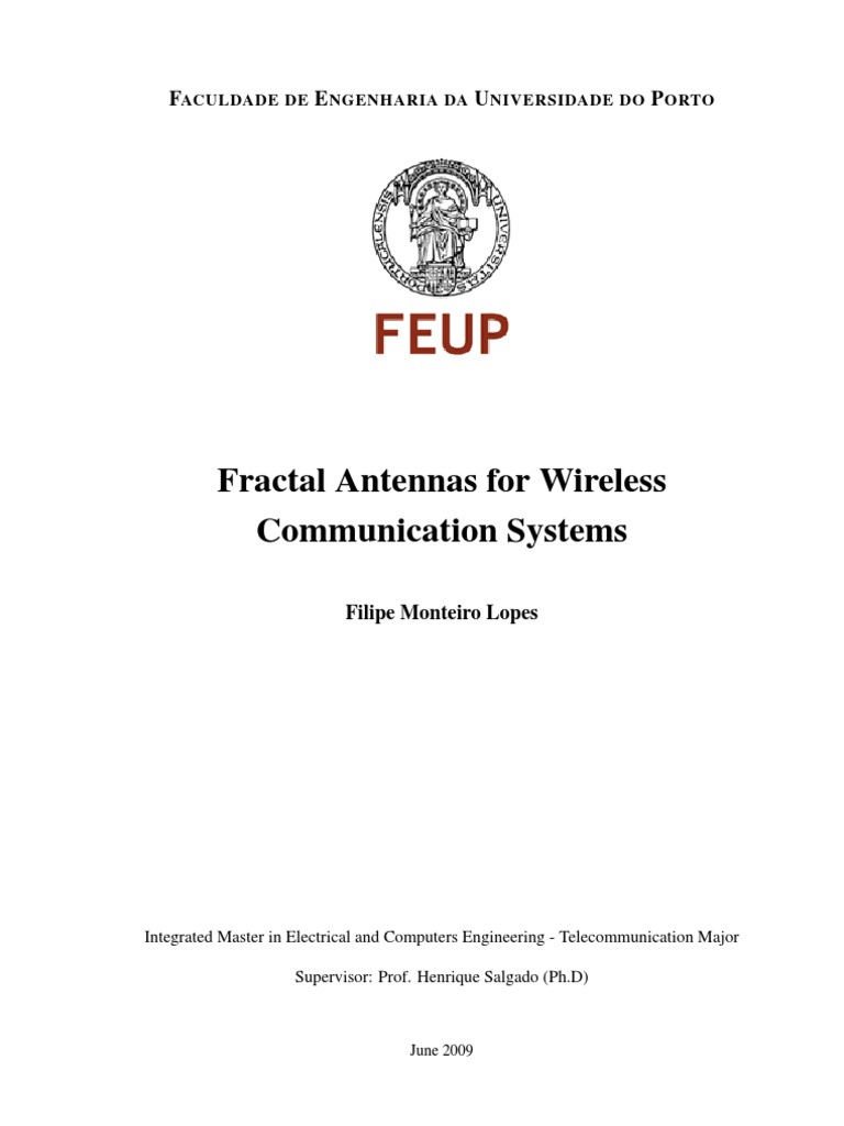 Fractal Antennas For Wireless Comm System With Source Code | PDF | Antenna (Radio) | Fractal