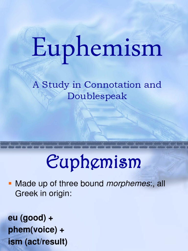 Understanding Euphemism and Connotation | PDF | Religion & Spirituality