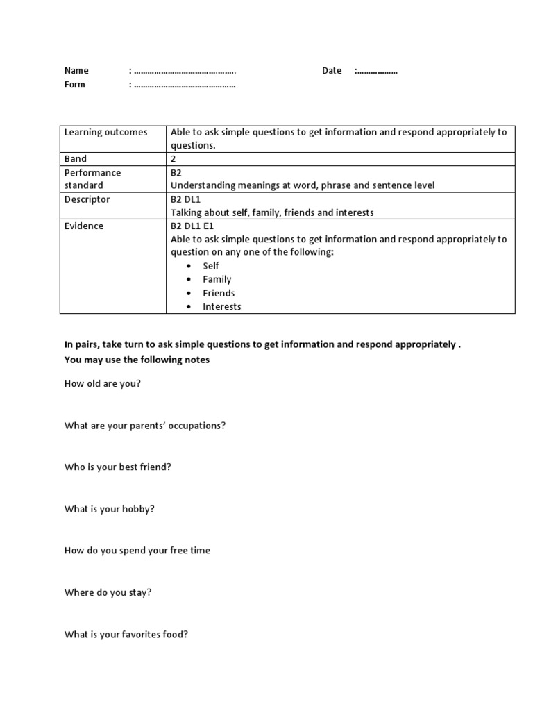 Name: . .. Date: Form | PDF | Cognition | Cognitive Science