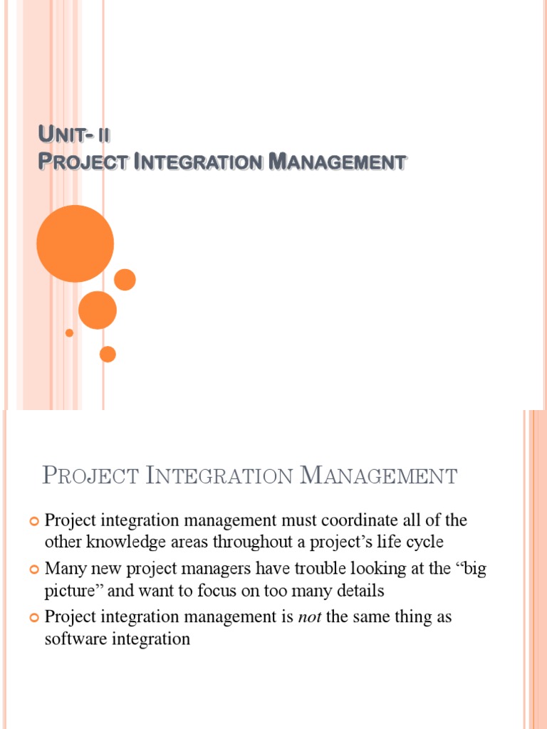 Project Integration Management | PDF | Net Present Value | Internal Rate Of Return