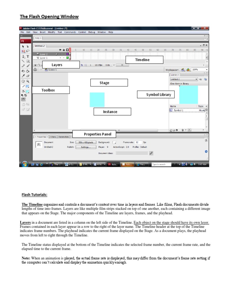 The Flash Opening Window1481 | PDF | Animation | Areas Of Computer Science
