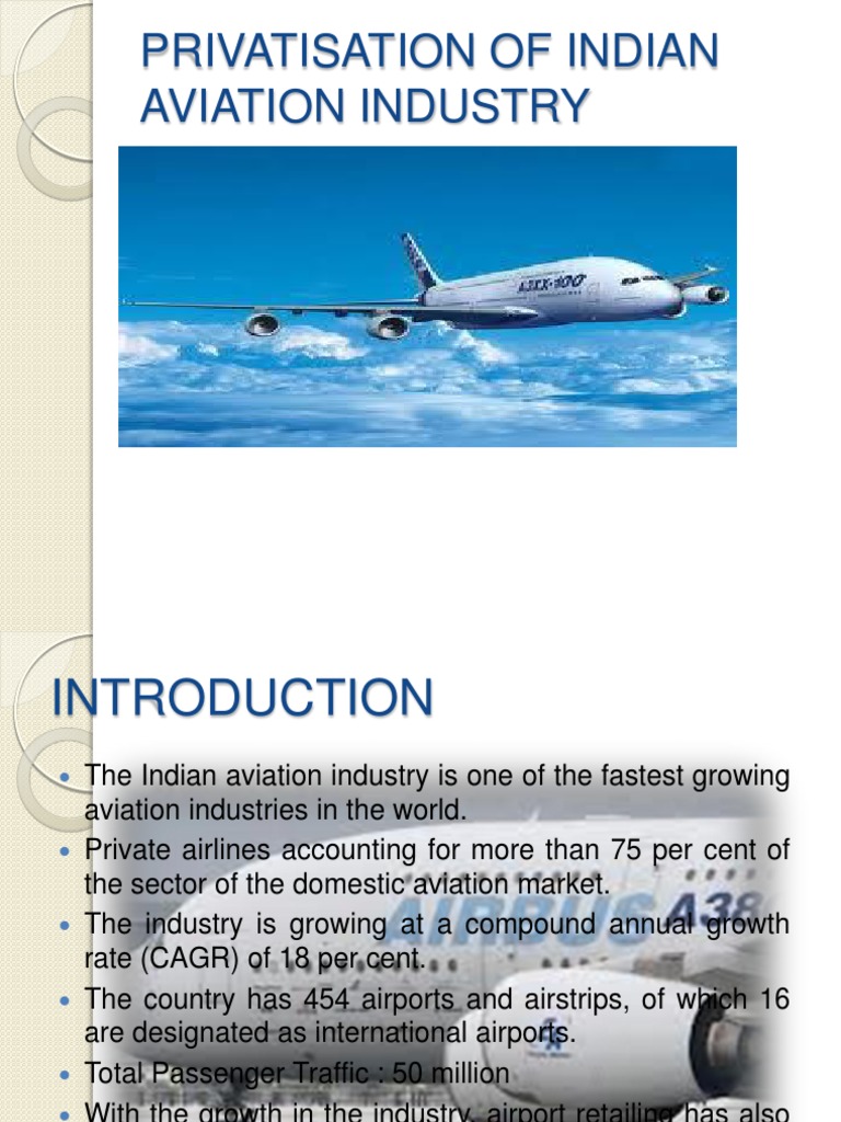 Privatisation in Indian Aviation | PDF | Airlines | Airport
