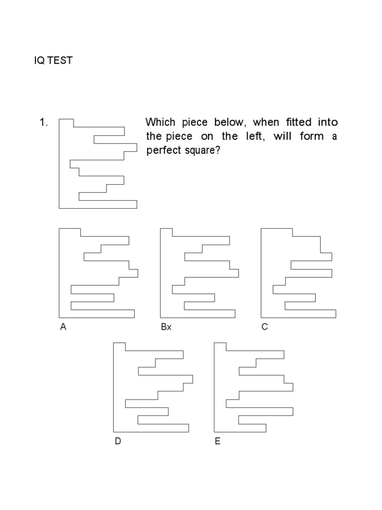 Iq Test | PDF | Teaching Mathematics | Nature