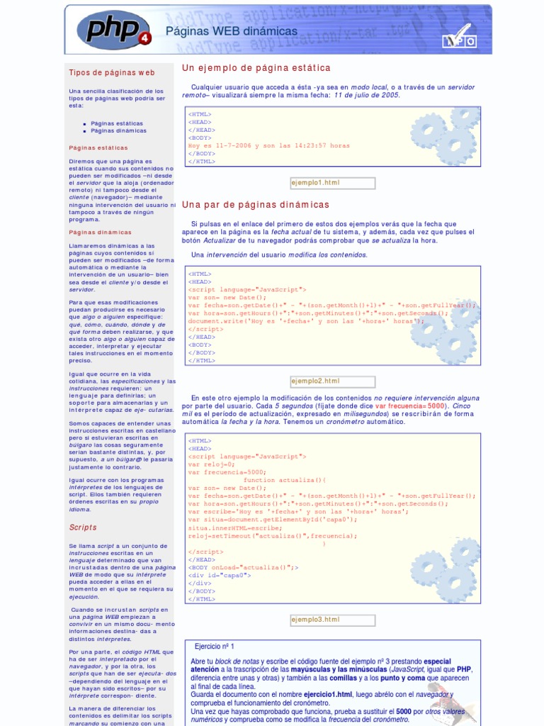 Libro PHP | PDF | Servidor web | Internet y web