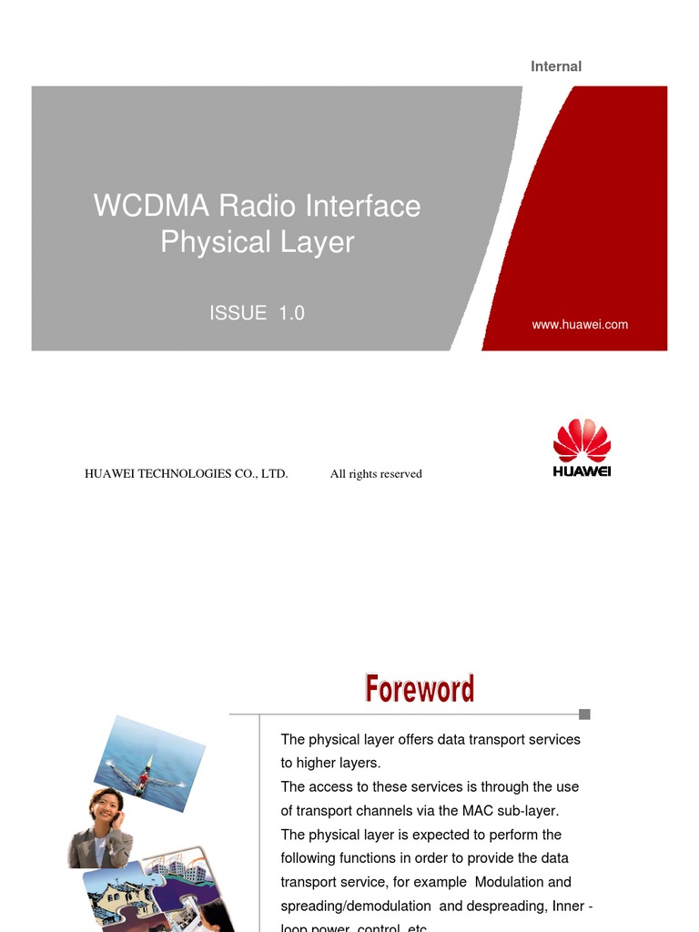WCDMA Physical Layer Overview Guide | PDF | Forward Error Correction | High Speed Packet Access