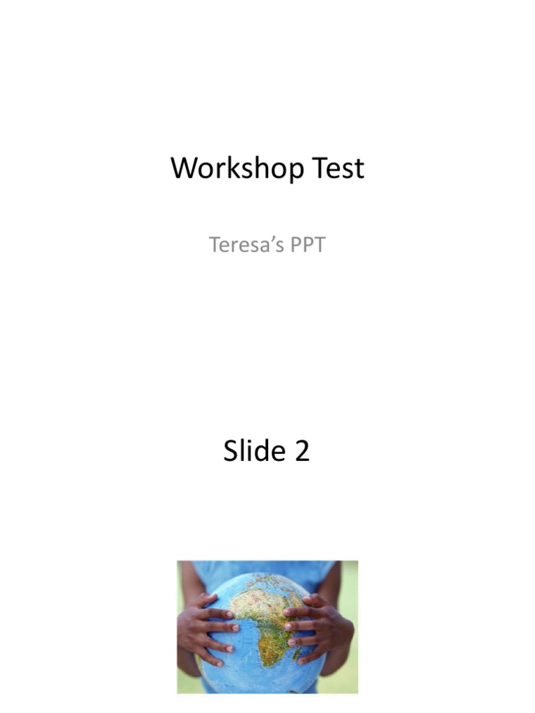 Workshop Test Overview | PDF