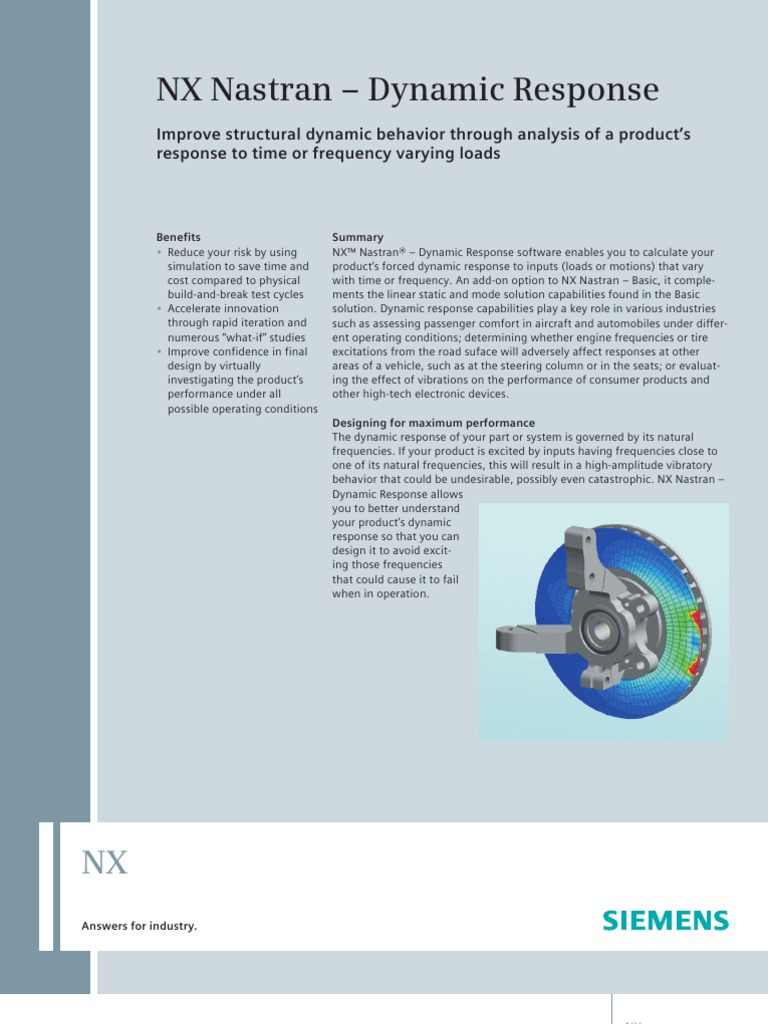 Nx Nastran Dynamic Response Normal Mode Physics And Mathematics