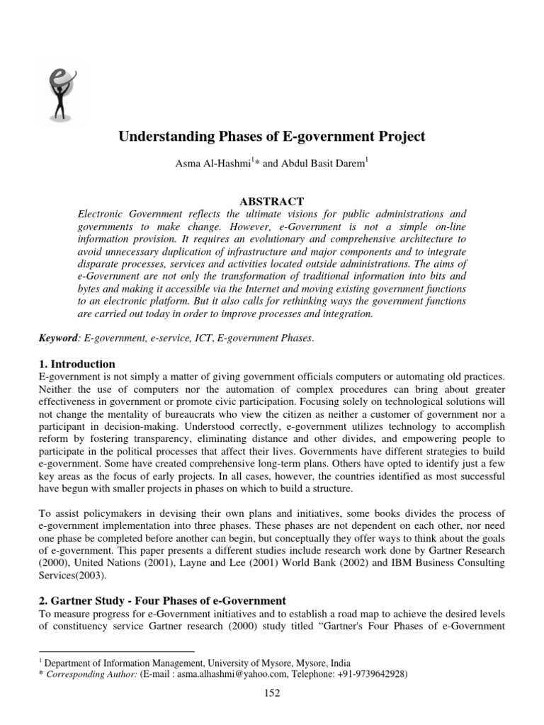 Phases of E-Government Implementation | PDF | E Government | Business ...
