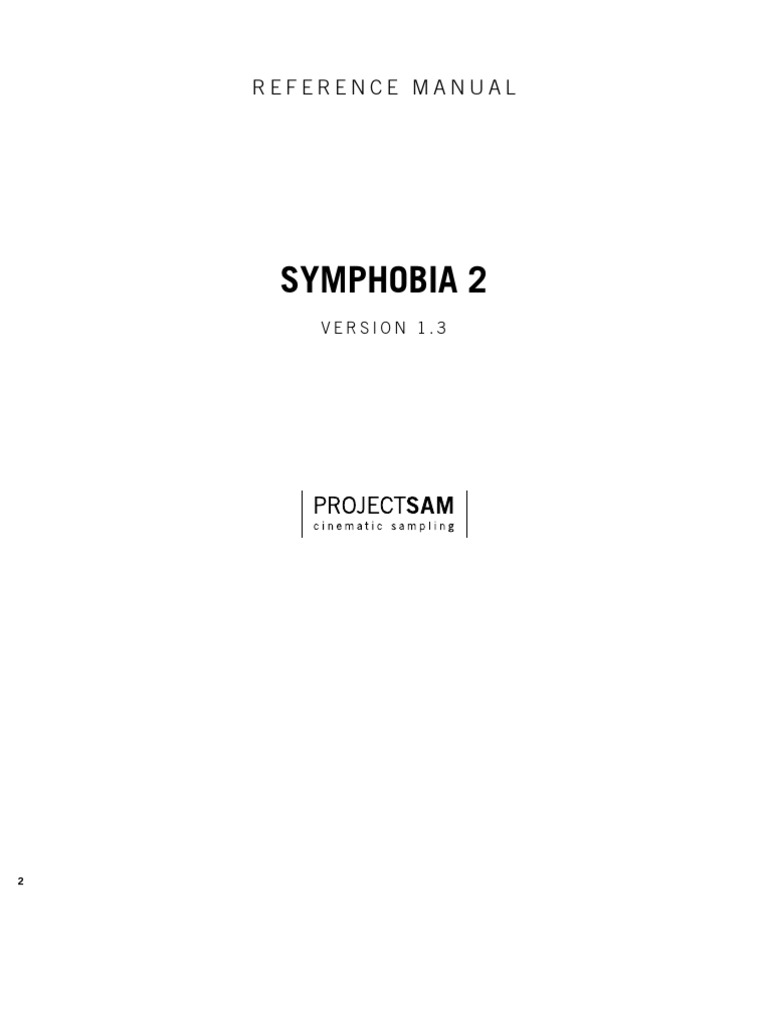 Symphobia 2 Reference Manual | PDF | Installation (Computer Programs ...